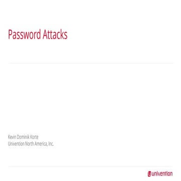 Password Attacks | PPT