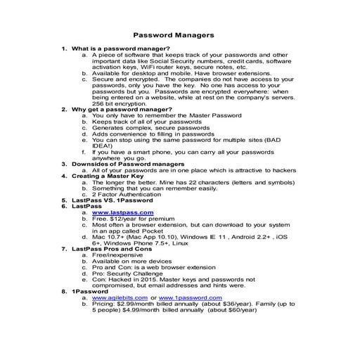 Password managers | PDF