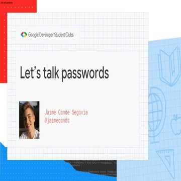 Lets talk passwords | PPT