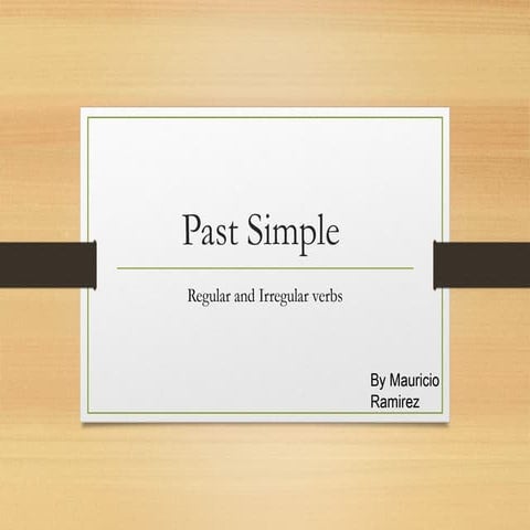 Past simple | PPT