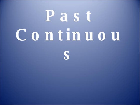 Simple Past vs Past Continuous | PPT