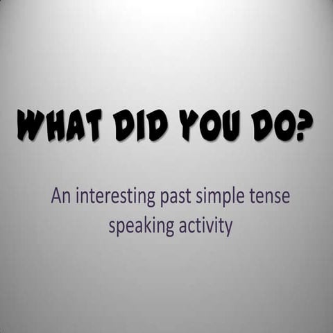 Past experiences | PPTX