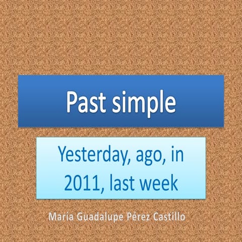Past simple | PPTX