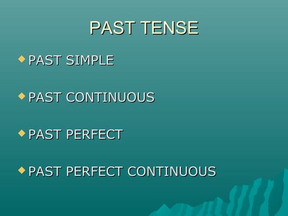 Continuous tense | PPT