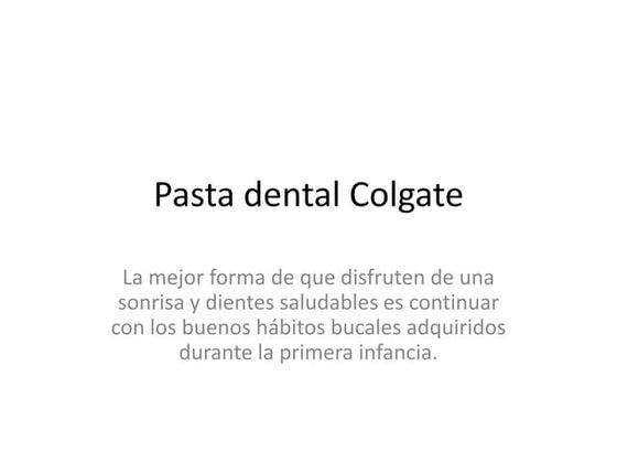 Análisis de anuncio publicitario colgate | PPT