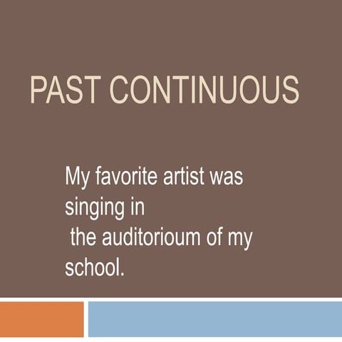 Past Continuous | PPTX
