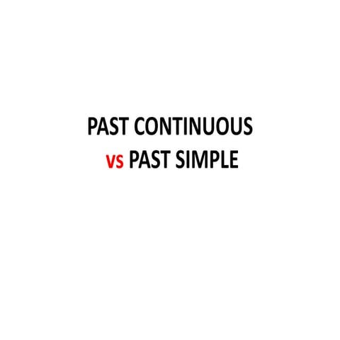 Past continuous | PPTX