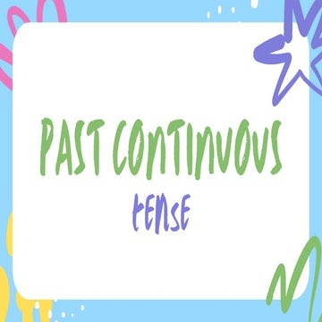 Past Continuous Tense Presentation in Blue Green Cute Style.pdf