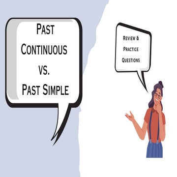 Past Continuous vs. Past Simple English Presentation in Blue and White ...