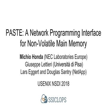Paste A Network Programming Interface For Non Volatile Main Memory Ppt 2332