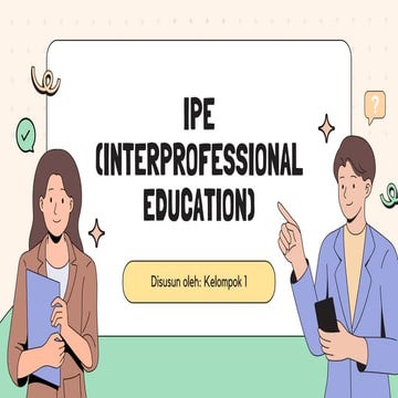PPT IPE (Interprofessional Education) Jenjang Kuliah | PPT