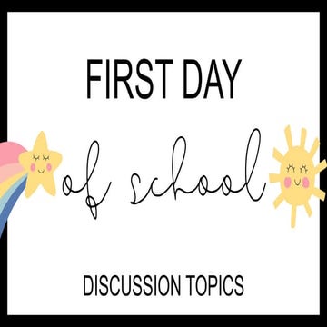 Pastel Rainbow First Day of School Discussion Topics Presentation.pptx