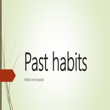 Past habits | PPTX