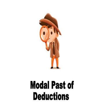 Past Modal of Deductions interactive game - detective | PPTX