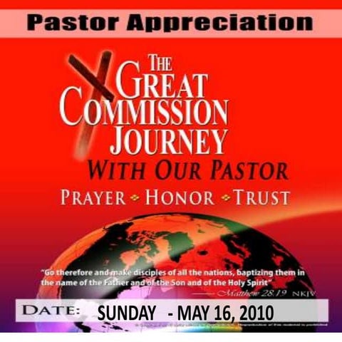 Pastor Appreciation Day 2010 | PPTX