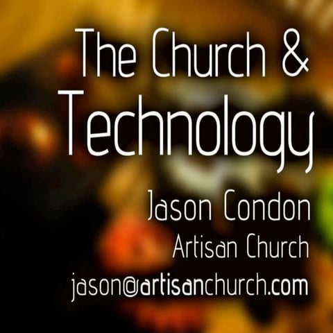 PastorSpeak: The Church and Technology | KEY