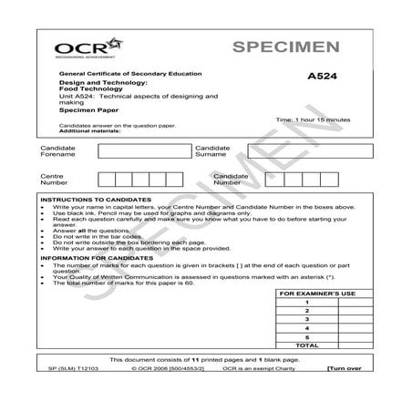 Past paper and mark scheme | PDF