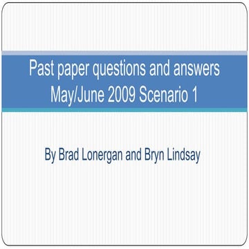 Past paper questions and answers | PPTX