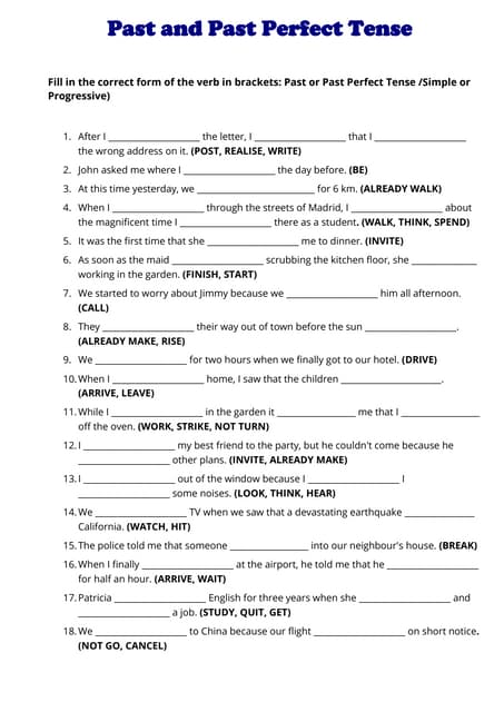 PAST AND PAST PERFECT TENSE.pptx