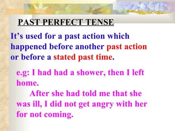 Past perfect 8 | PPT | Movies | Entertainment