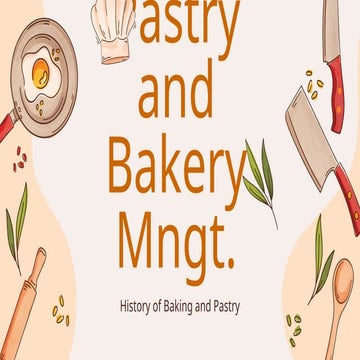 PASTRY INTRODUCTION TO BAKING AND PASTRY | PPT