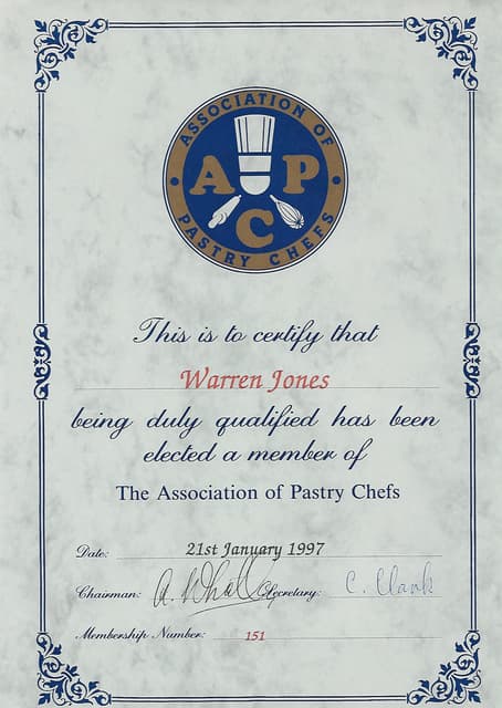 Warren Jones Executive Chef | PDF