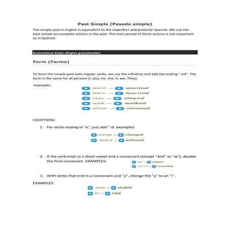 Past simple | DOCX