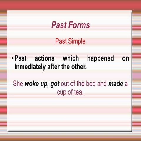 Past Tense. Past simple | PDF