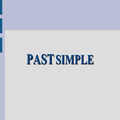 Past simple regular verbs | PPTX