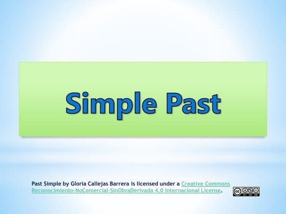 Past simple | PDF