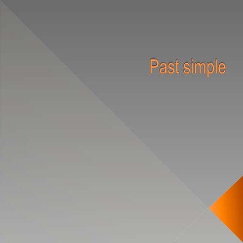 Past simple | PPT