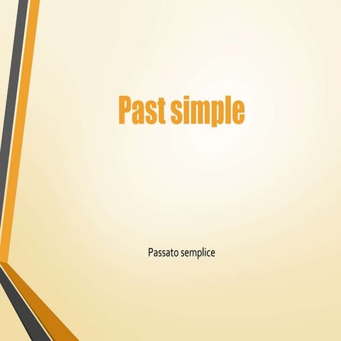 Past simple | PPTX