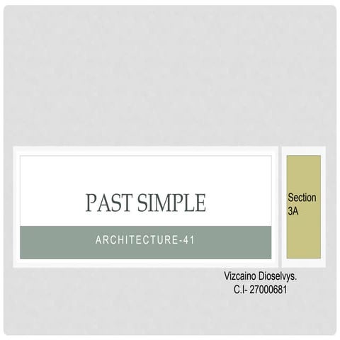 Past simple | PPTX
