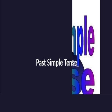 Past SImple Tense with example and usage | PPTX