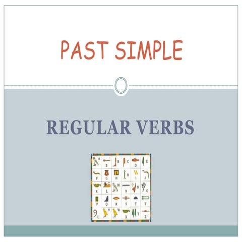 Past simple - Regular verbs | PPTX