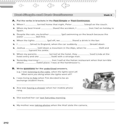 Past simple and past continuous | PDF
