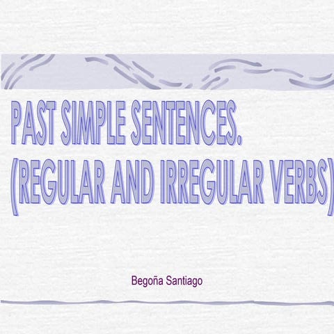 Past simple and the story of the three little pigs [autoguardado] | PPT