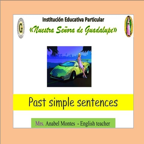 Past simple sentences 2° a | PPT