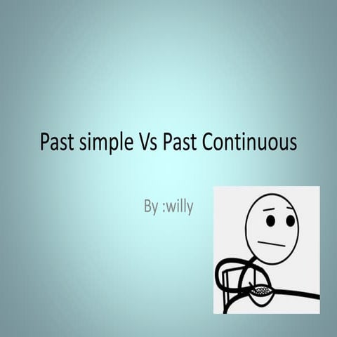 Past simple vs past continuous | PPTX