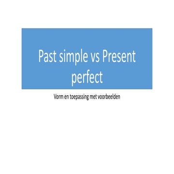 Present perfect | PPTX