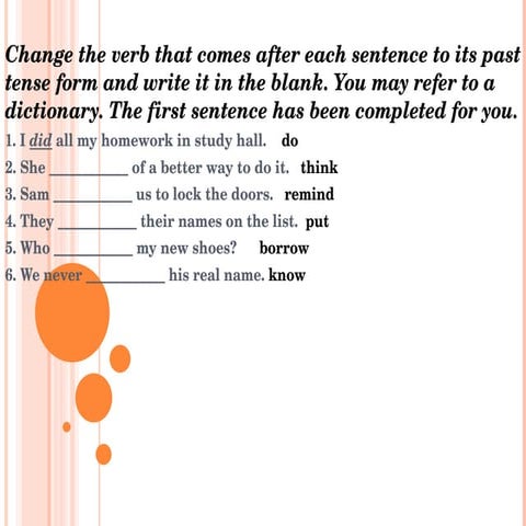 Past Tense | PPT