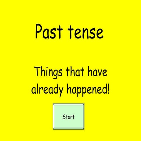 past-tense to improve english | PPT