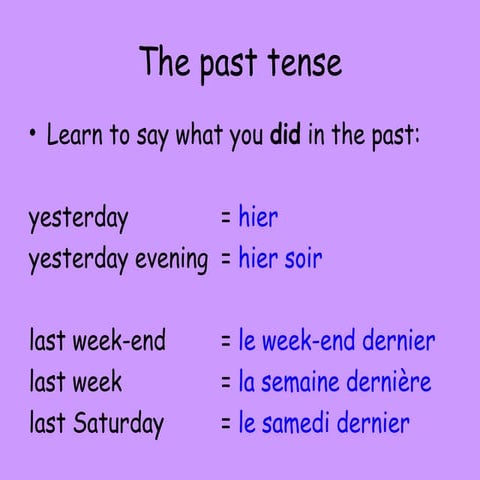 Passé composé revision | PPT