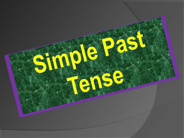 Past Tense 2014 | Ppt