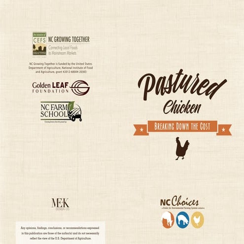 Pastured Chicken Handout (NC Choices) | PDF