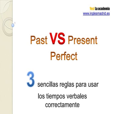Past vs present perfect | PPTX