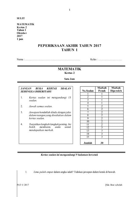 Ujian-Akhir-Tahun-KSSR-Tahun-2-Matematik-Kertas2-Set1.docx