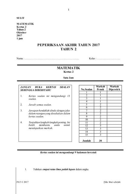 Soalan pat-2017-mt-t1-k2 | PDF