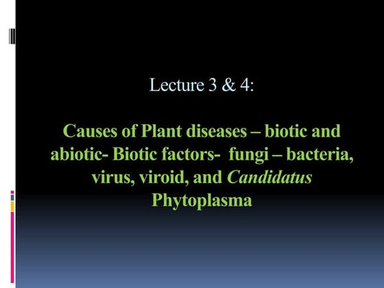 Disease cycle in plant diseases | PDF | Infectious Diseases | Diseases ...