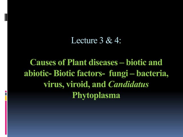 Disease cycle in plant diseases | PDF